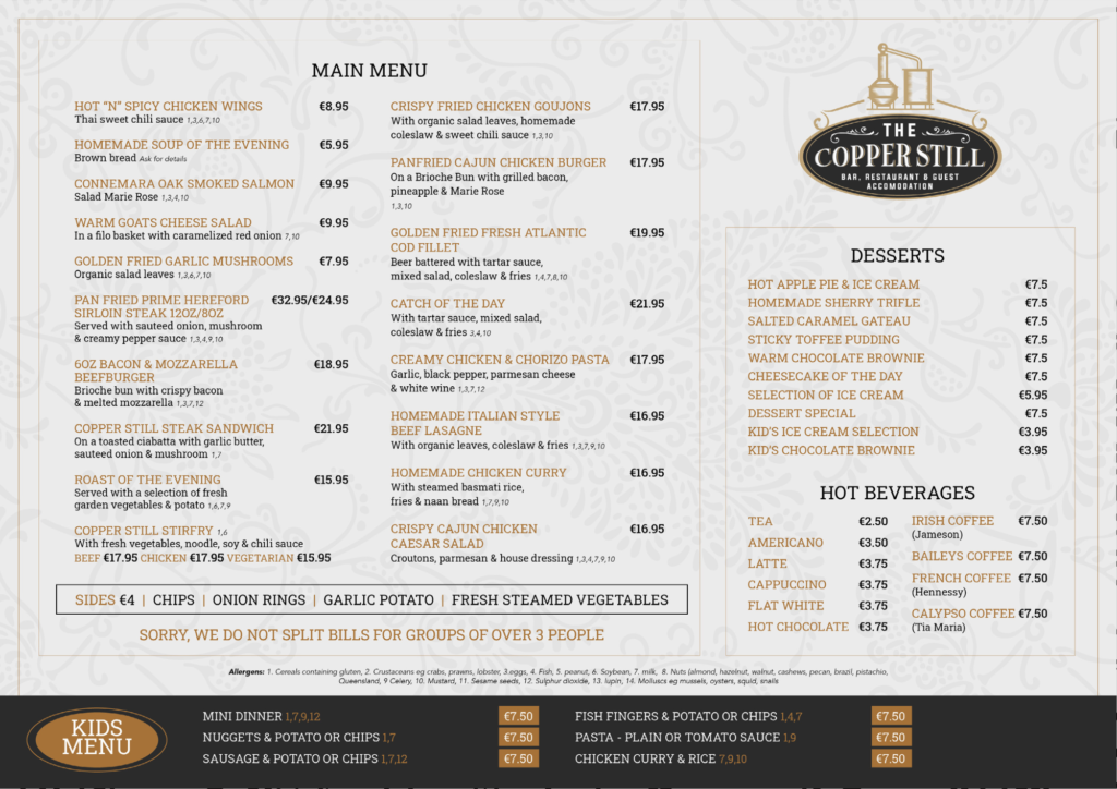 The Copper Still Bar – Bar, Restaurant, and Guest Accommodation